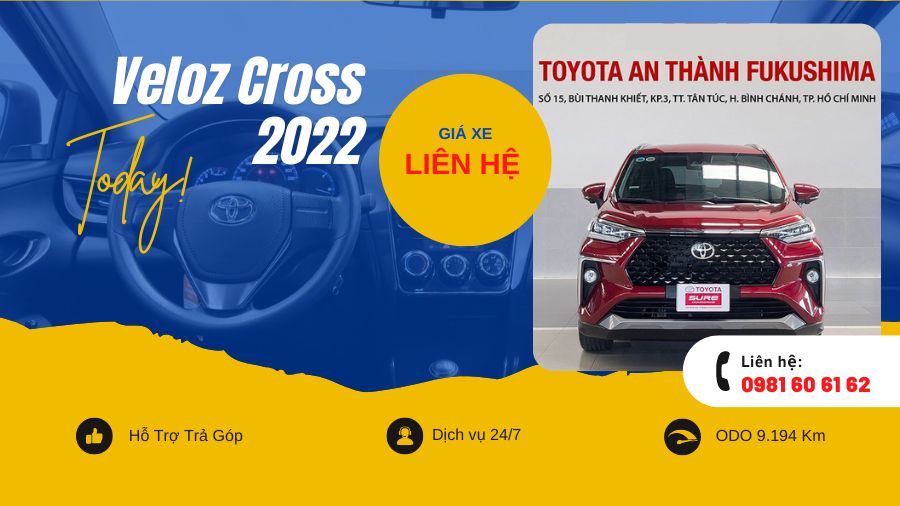 Veloz Cross CVT Top 2022 KM9194 - Đã Qua Sử Dụng Tại Toyota An Thành ...